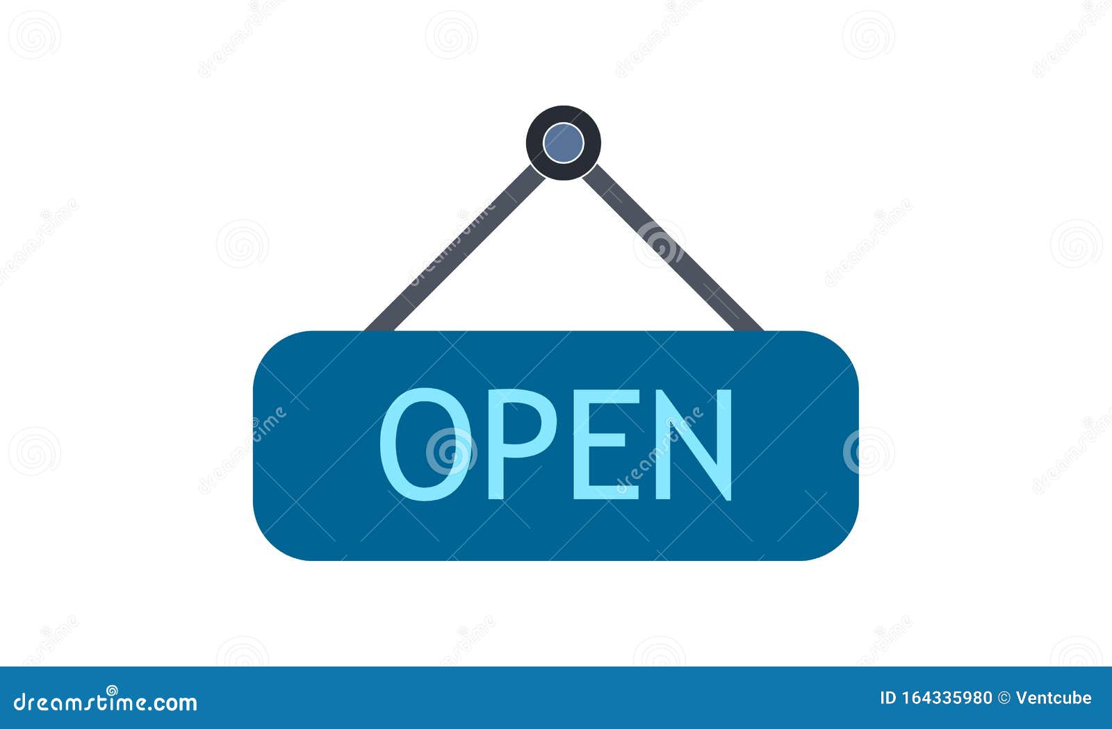 Open Sign Icon Vector. Simple Design on White Background. Stock Vector ...