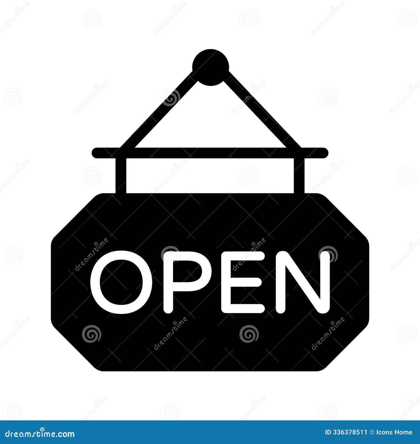 Open Sign stock illustration. Illustration of service - 336378511