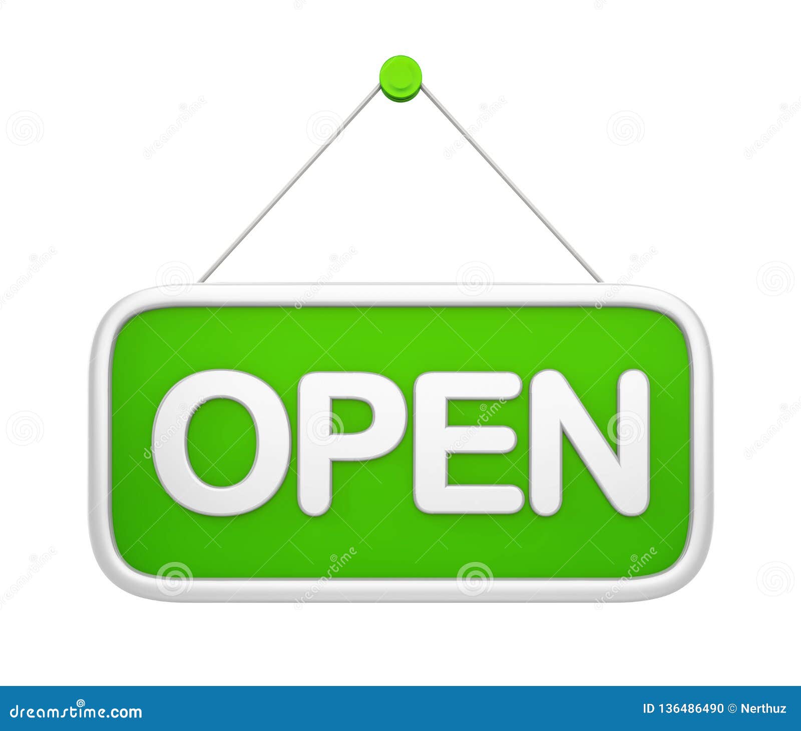 Open Sign Isolated stock illustration. Illustration of signage - 136486490