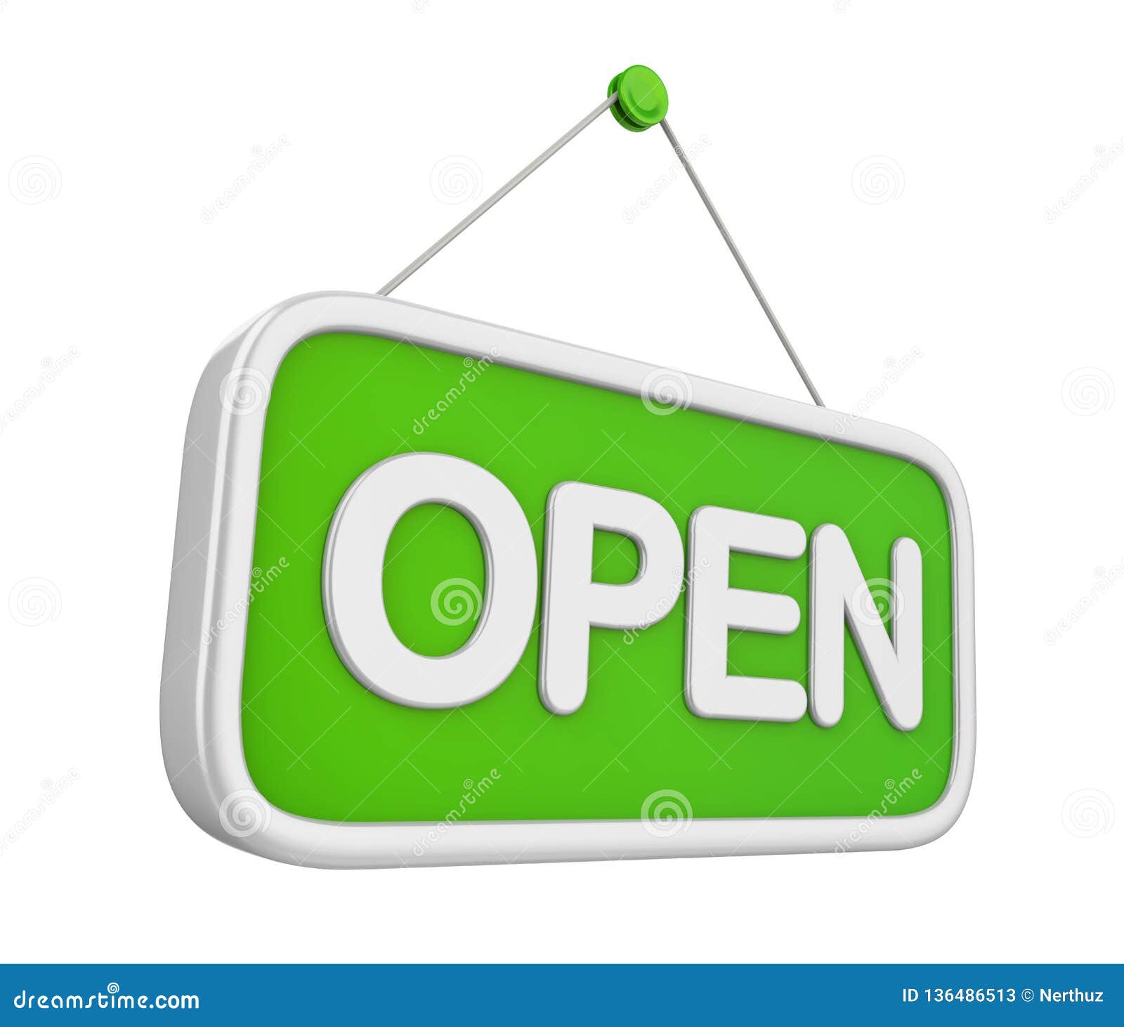 Open Sign Isolated stock illustration. Illustration of message - 136486513