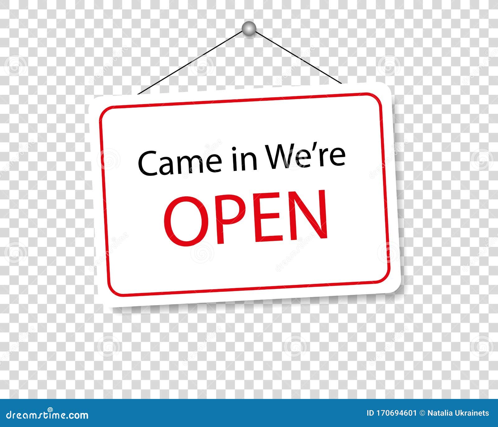 Open Sign stock vector. Illustration of vector, transparent - 170694601