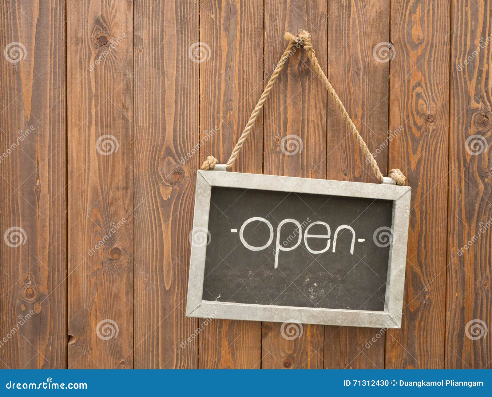 Open Sign on Real Wood Background Stock Photo - Image of sign, iron ...