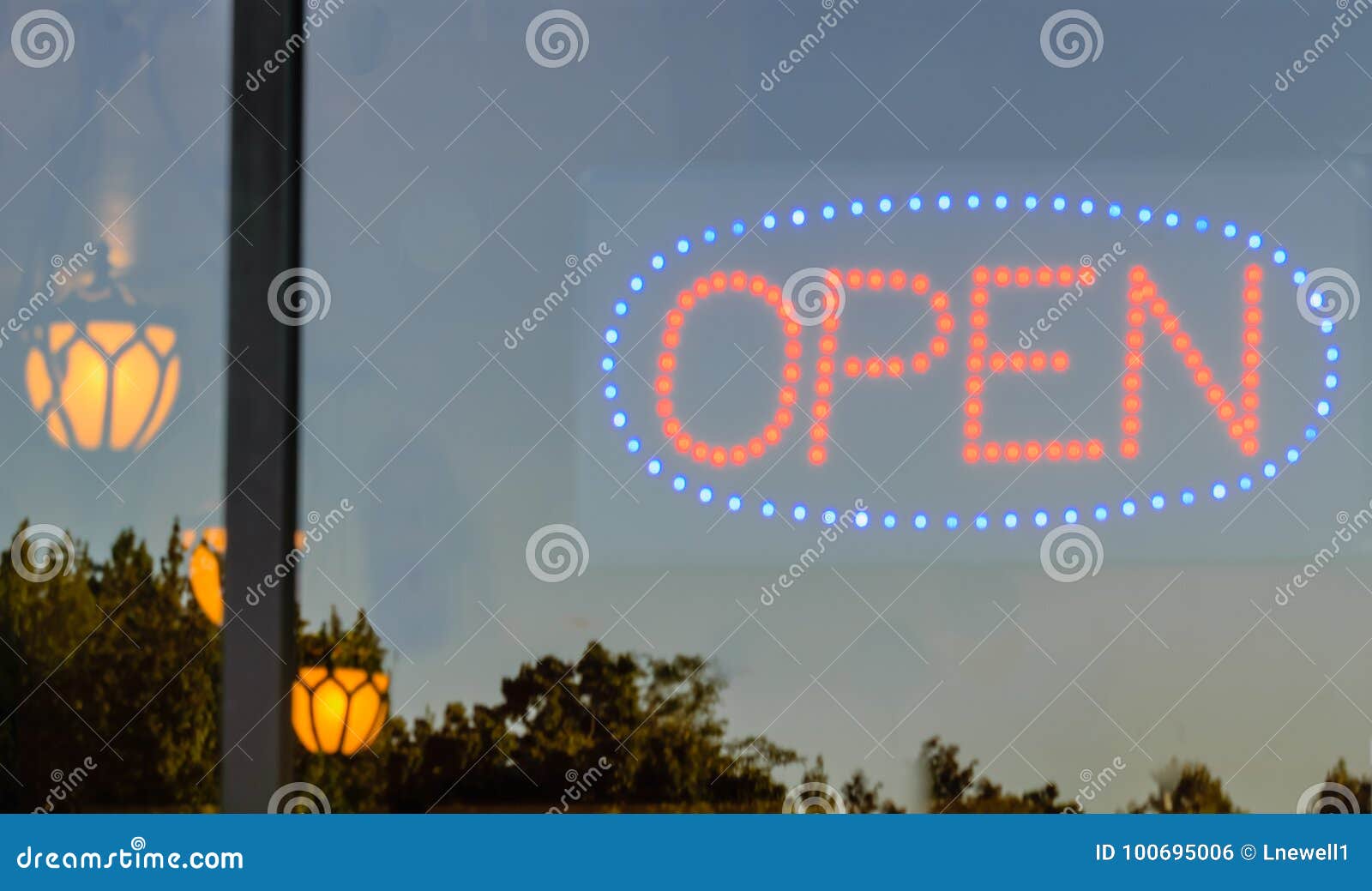Open Sign in Storefront stock photo. Image of neon, symbol - 100695006