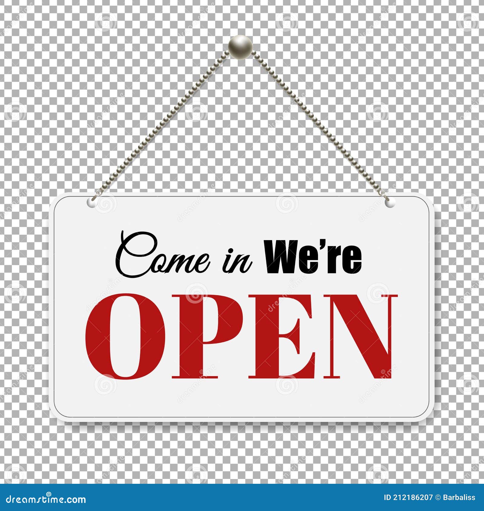 Open Sign with Transparent Background Stock Vector - Illustration of ...