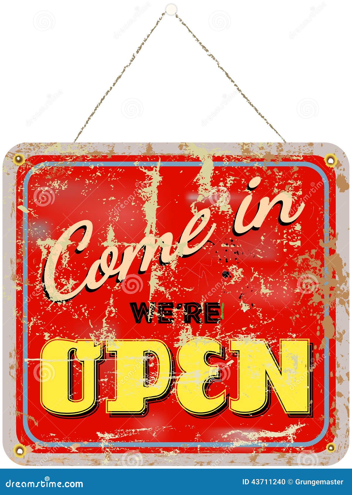 We are Open Sign stock vector. Illustration of glossy - 43711240