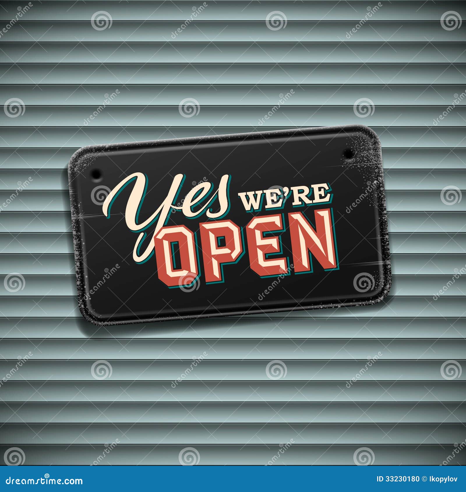 We are Open Sign stock vector. Illustration of oldfashioned - 33230180