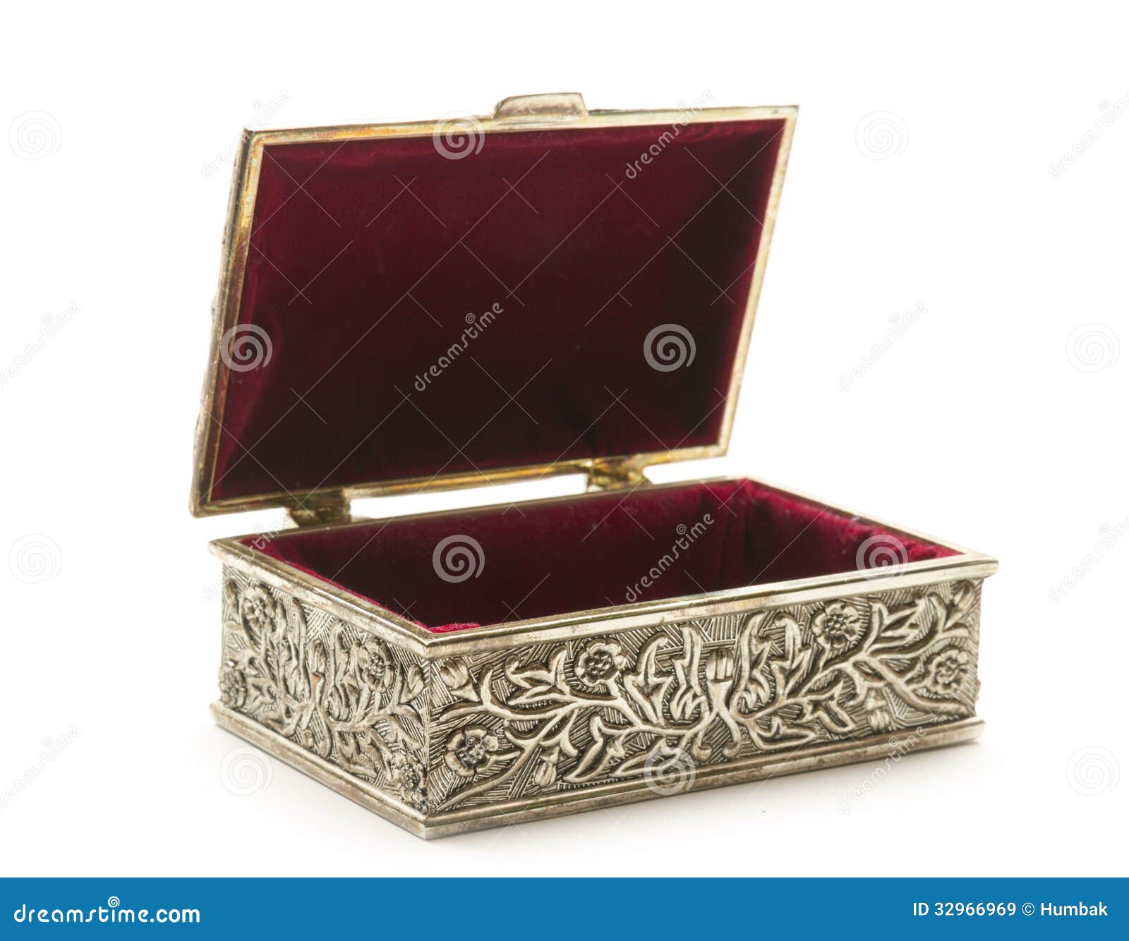 Open silver coffer stock image. Image of coffer, fabric - 32966969