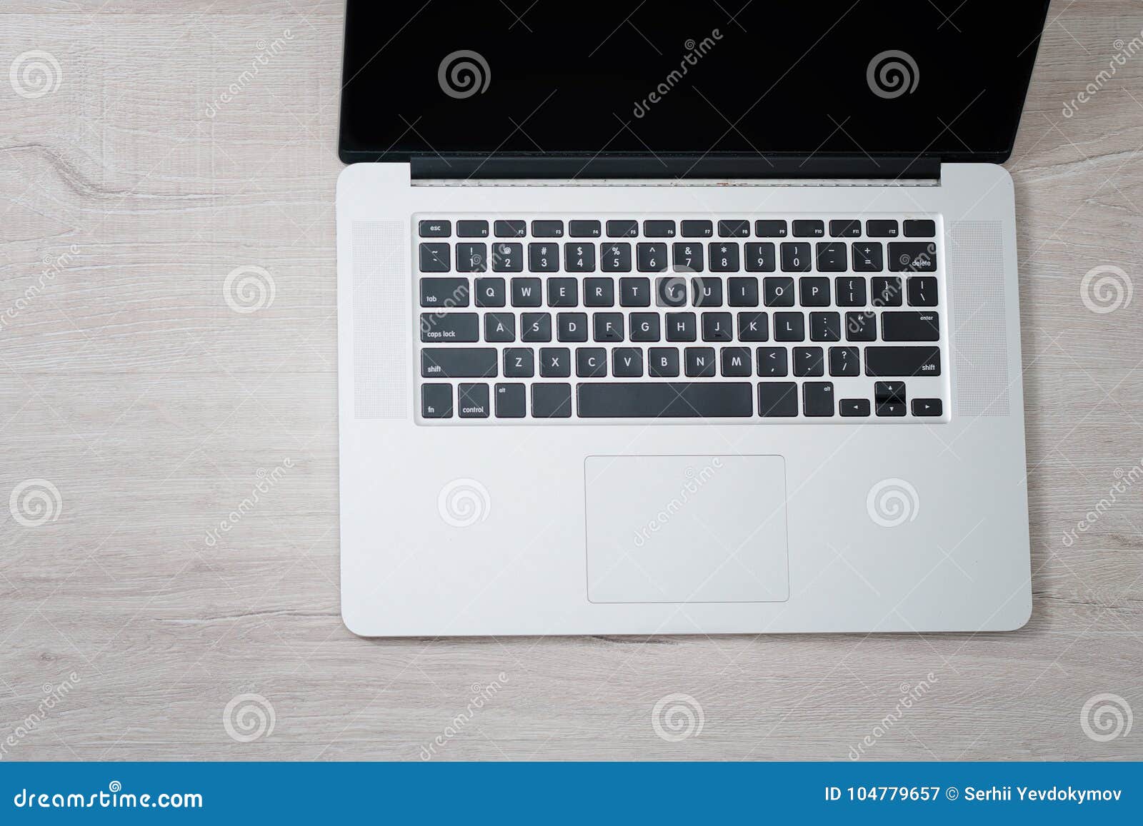 Open Silver Notebook on Gray Table, Top View. Closeup Stock Image ...