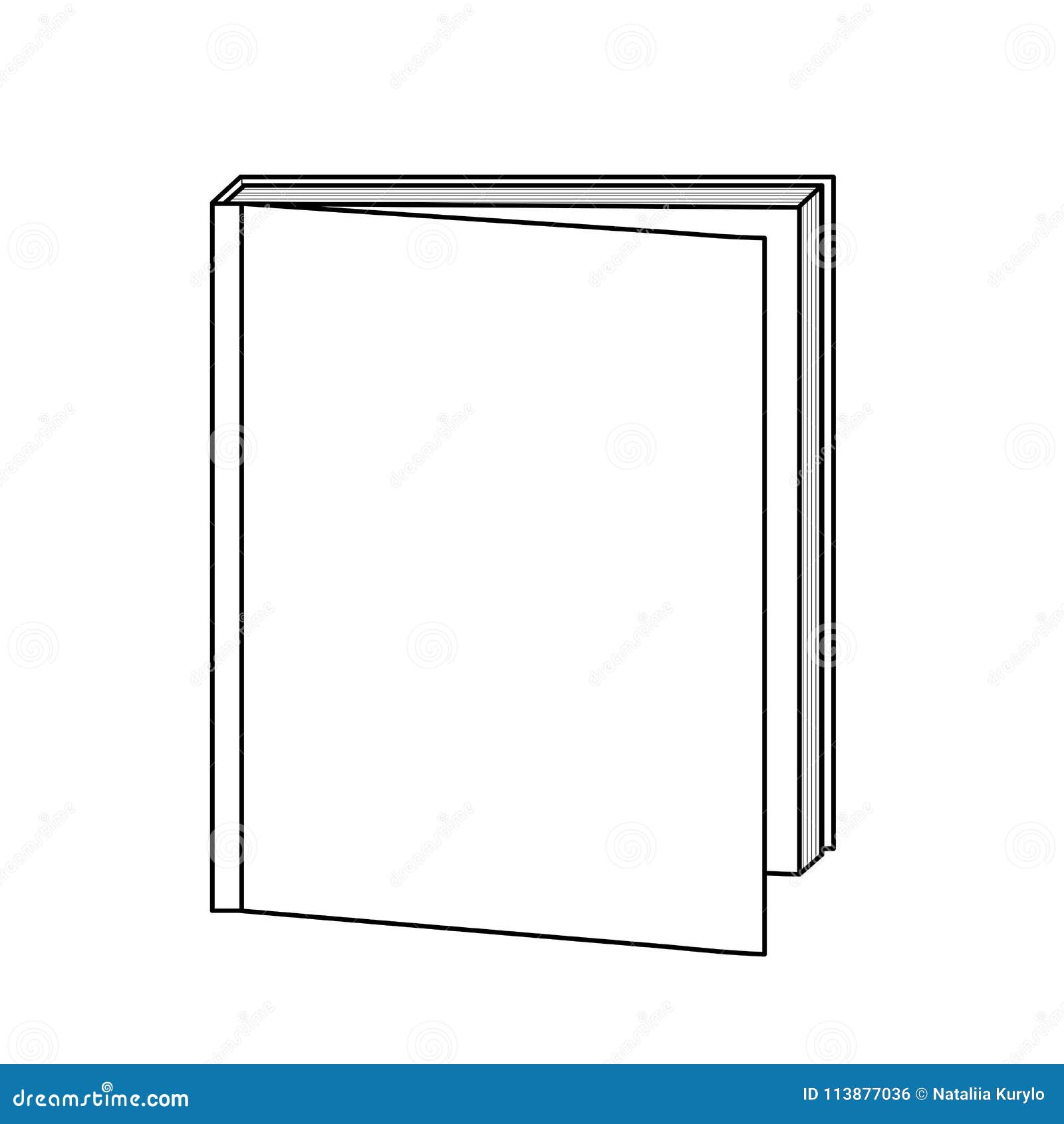 Open Sketch Book, Vector Illustration Stock Vector - Illustration of ...