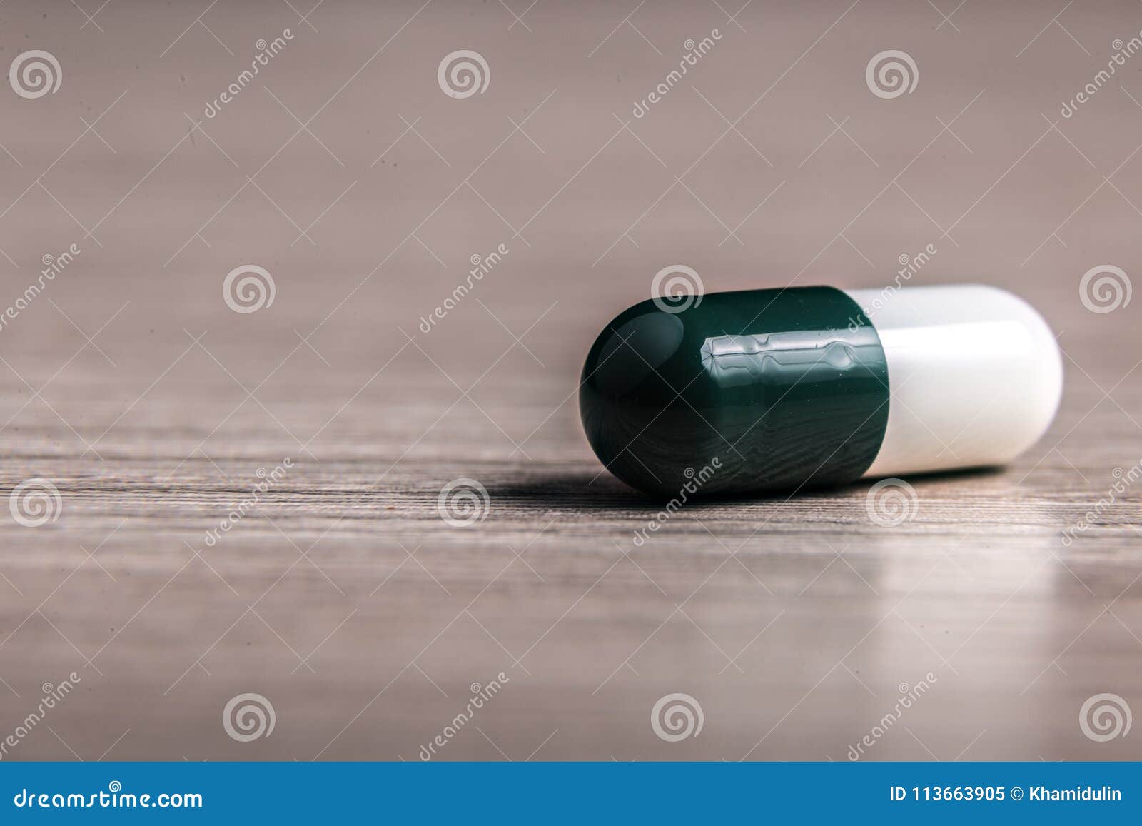 Medicinal Preparation in the Form of Powder in Capsules. Stock Image ...