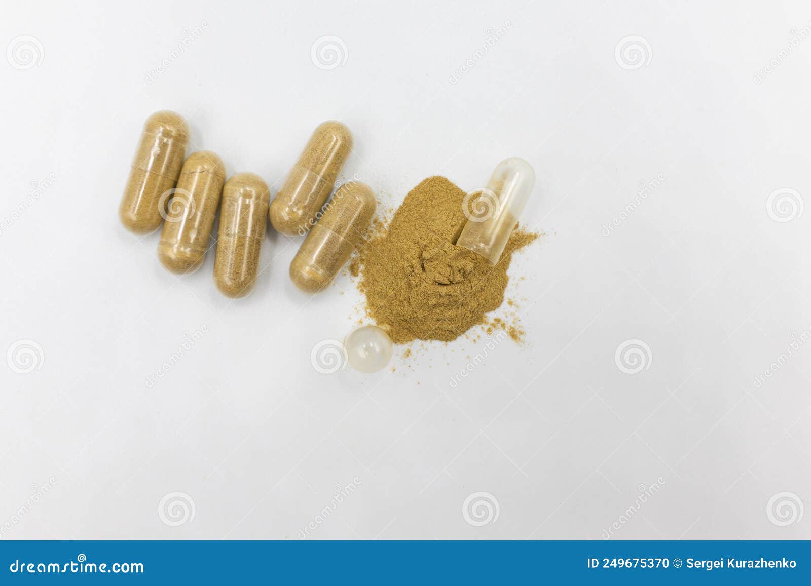 Open Soft Capsule Vitamins on White Background Stock Photo - Image of ...