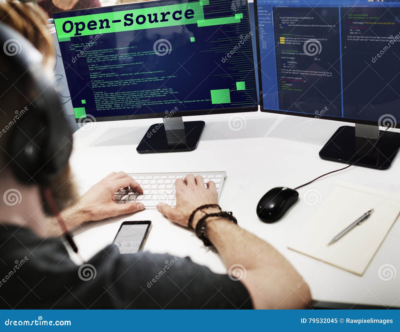 Open-Source Access Coding Source Technology Concept Stock Image - Image ...