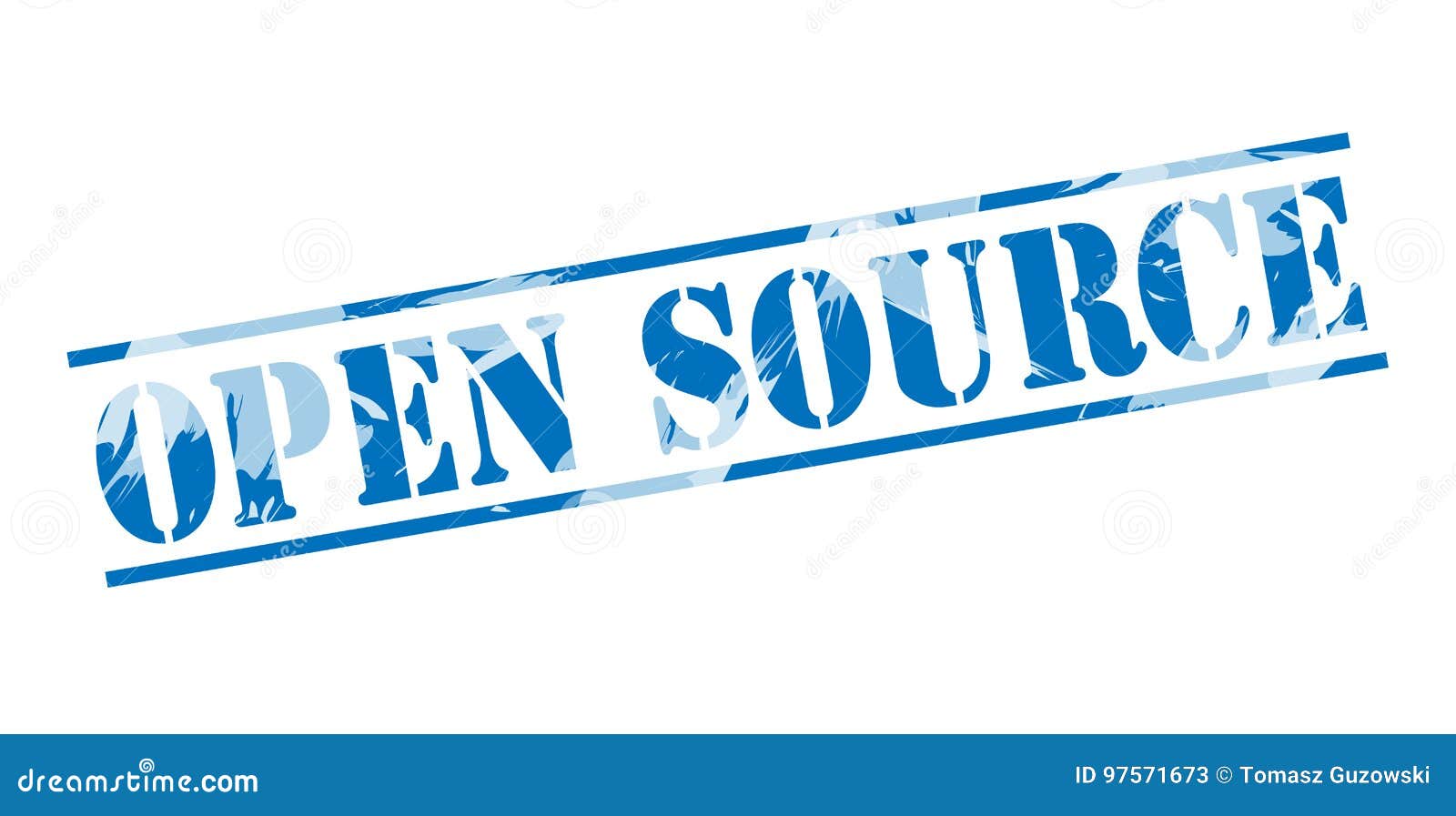 Open source blue stamp stock illustration. Illustration of watermark ...