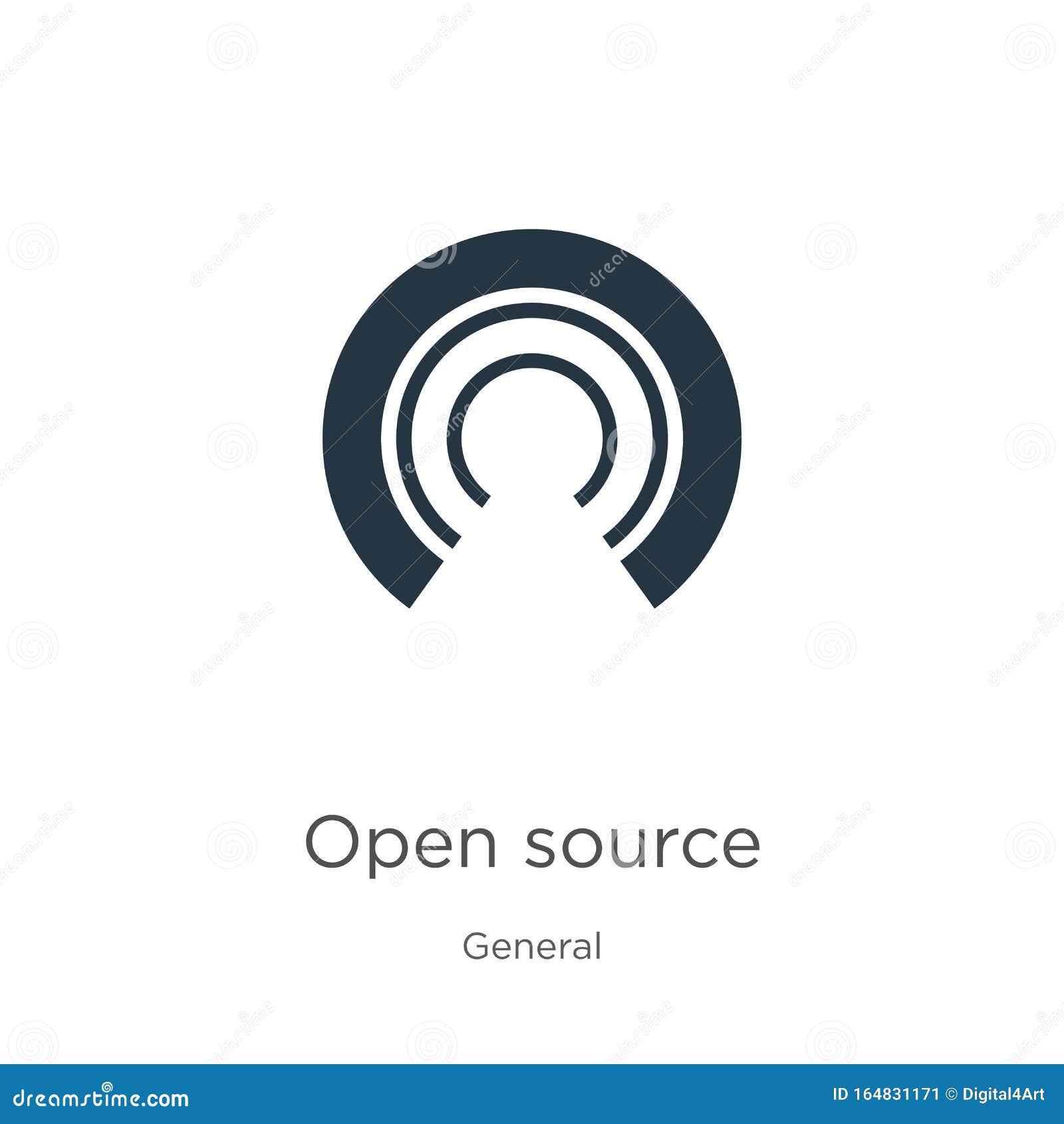 Open Source Icon Vector. Trendy Flat Open Source Icon from General ...
