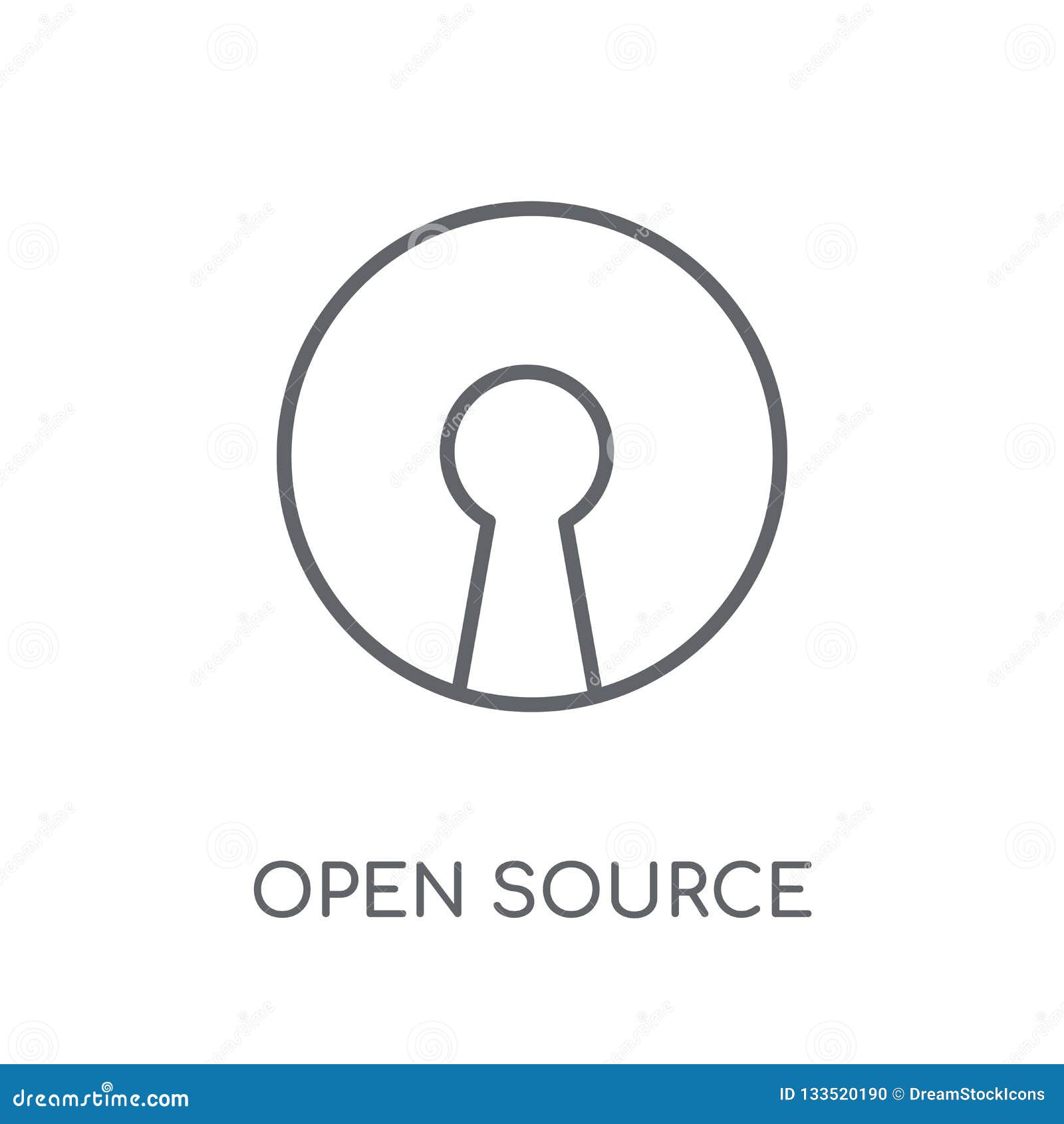 Open Source Linear Icon. Modern Outline Open Source Logo Concept Stock ...