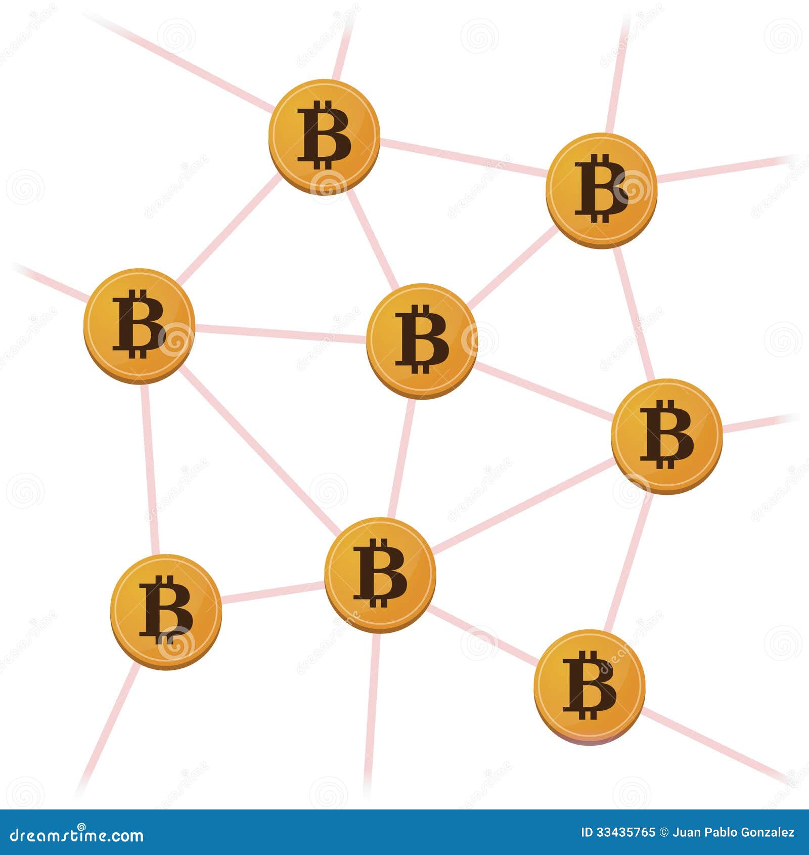 Open-source money Bitcoin stock vector. Illustration of market - 33435765
