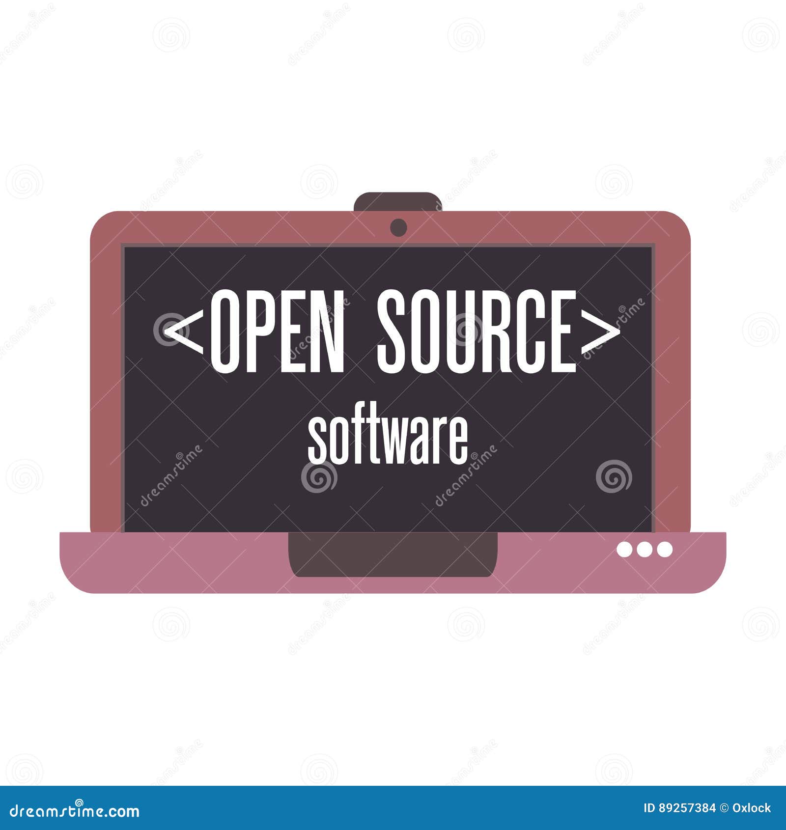 Open source software stock vector. Illustration of abstract - 89257384