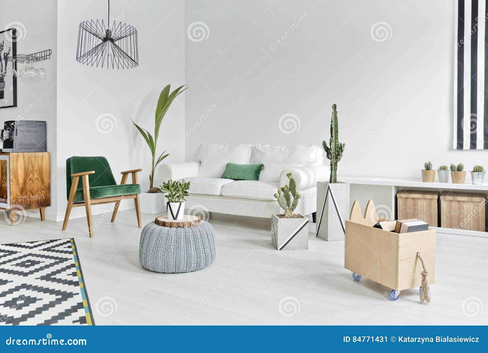 Open space flat interior stock image. Image of flat, modern - 84771431