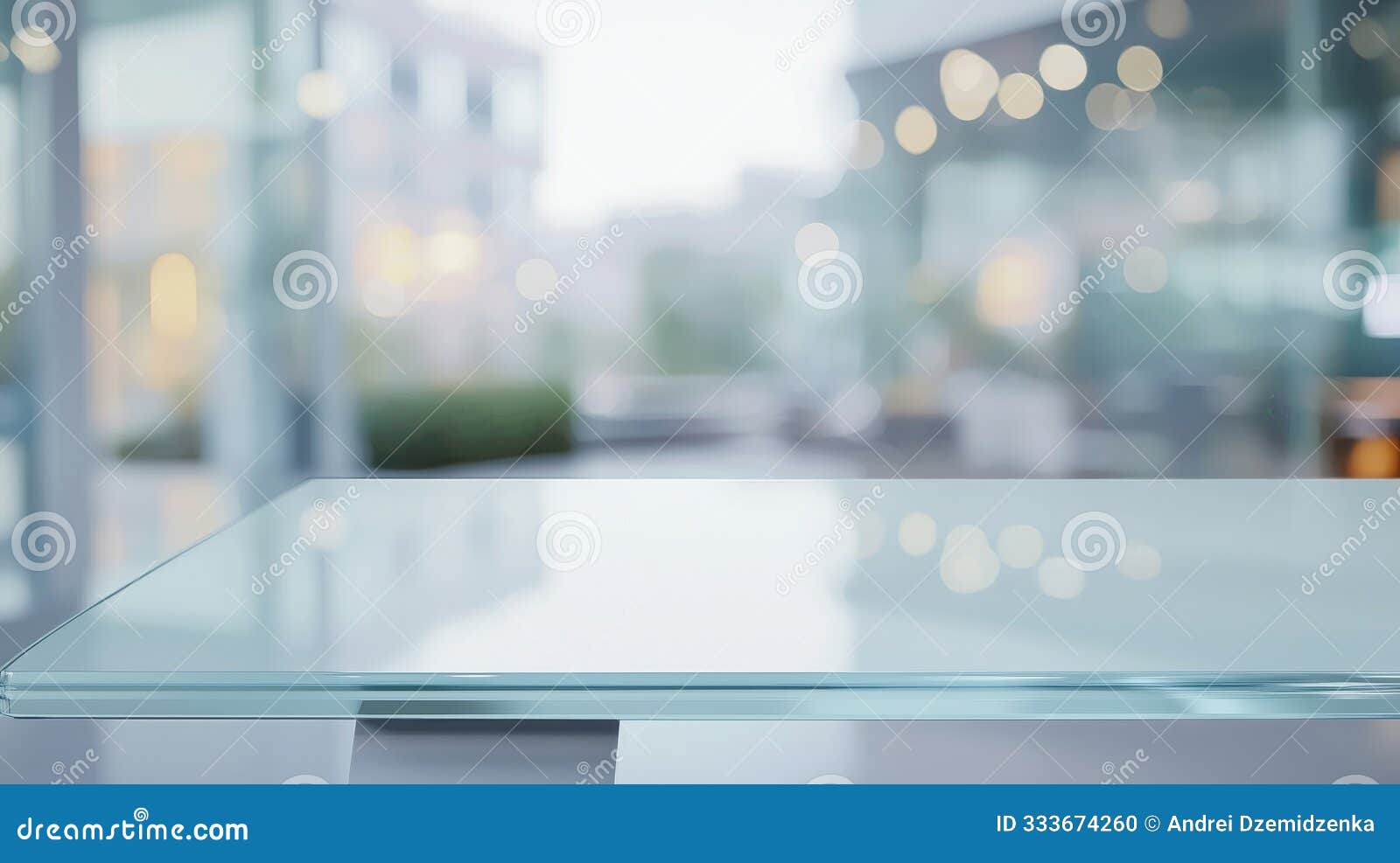 Open Space Interior of an Empty Office. Background of a Business ...