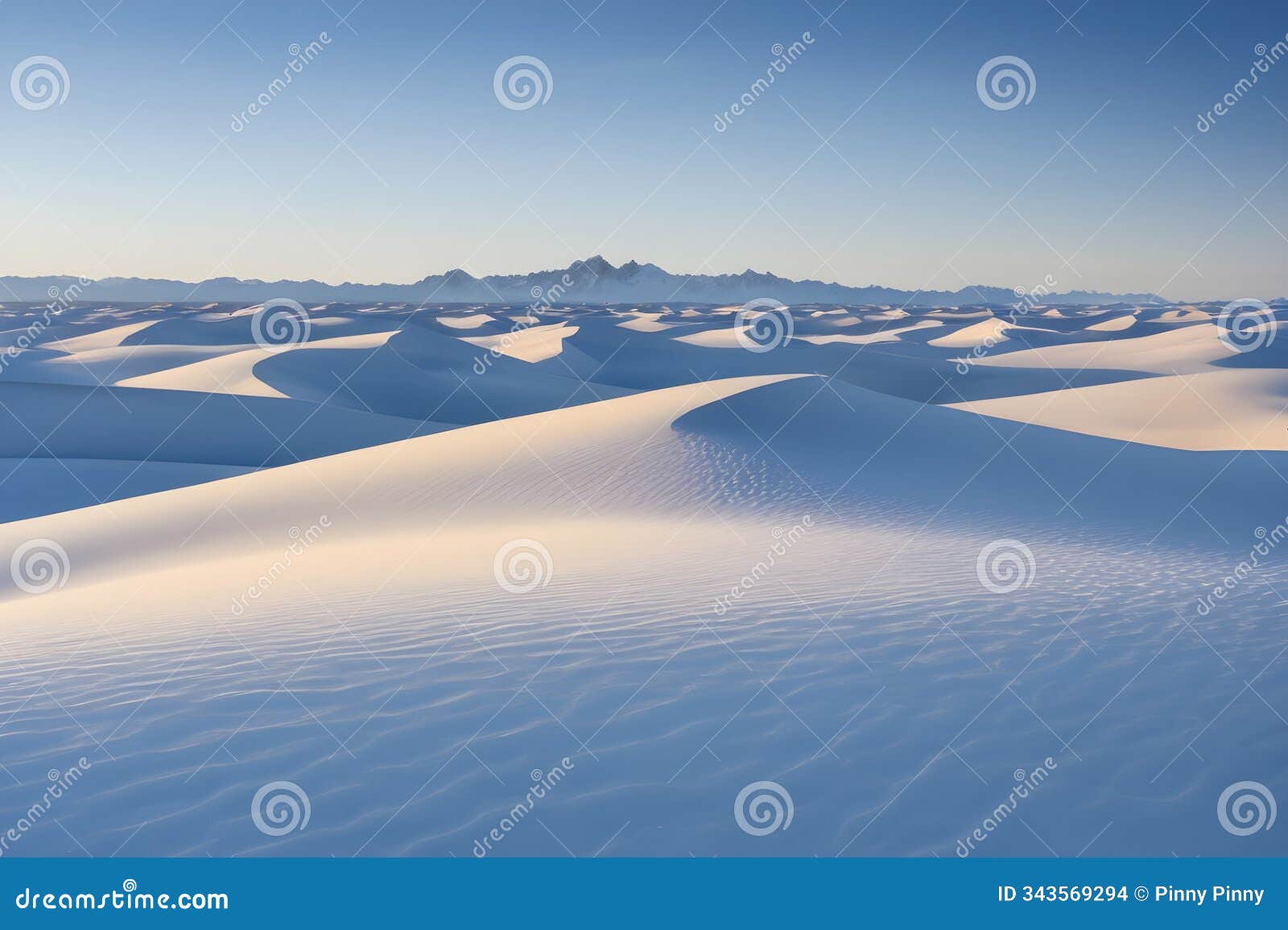 An Open Space Landscape, with Light Blue Sky, Tranquility, Minimalist ...