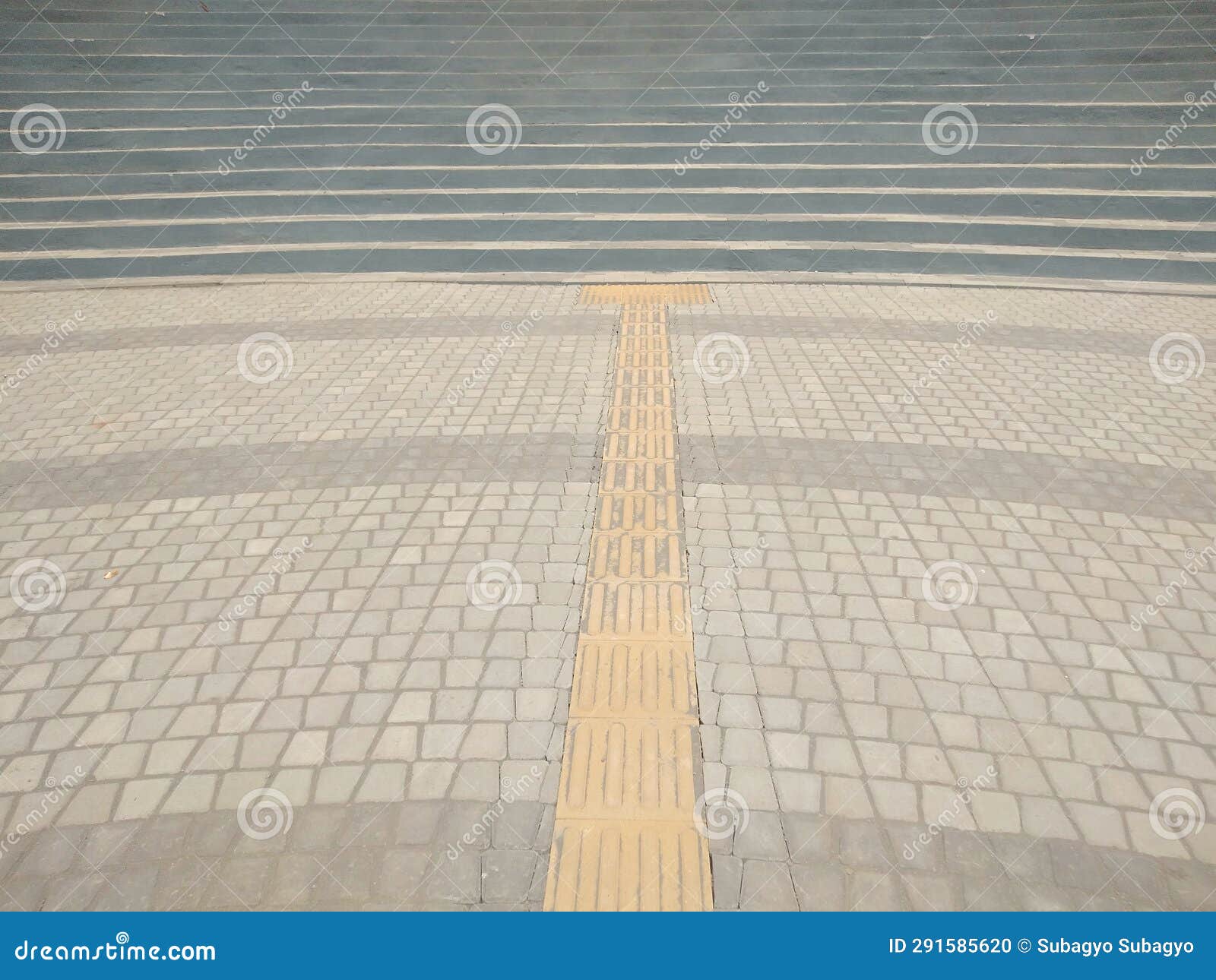 Open Space Made of Paving Blocks in a City Park Stock Photo - Image of ...