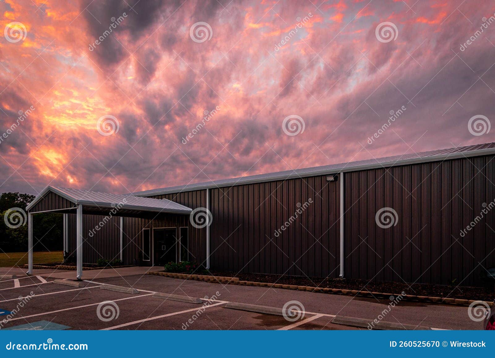 Open Space for Relaxation in the Evening Stock Photo - Image of sunny ...