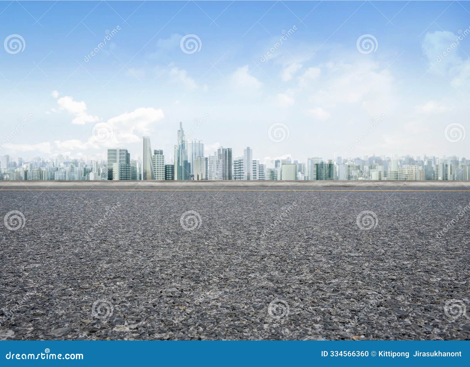 Open Space or Roof Top Balcony with Cityscape Background Stock Photo ...