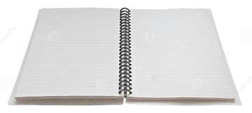 Open Spiral Bound Notebook, at Stock Photo - Image of diary ...
