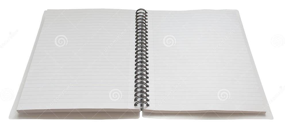 Open Spiral Bound Notebook, at Stock Photo - Image of diary ...