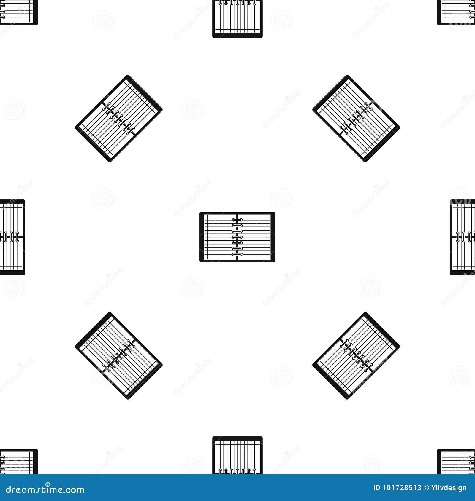 Open Spiral Lined Notebook Pattern Seamless Black Stock Vector ... Open Spiral Lined Notebook Pattern Seamless Black Stock Vector ...