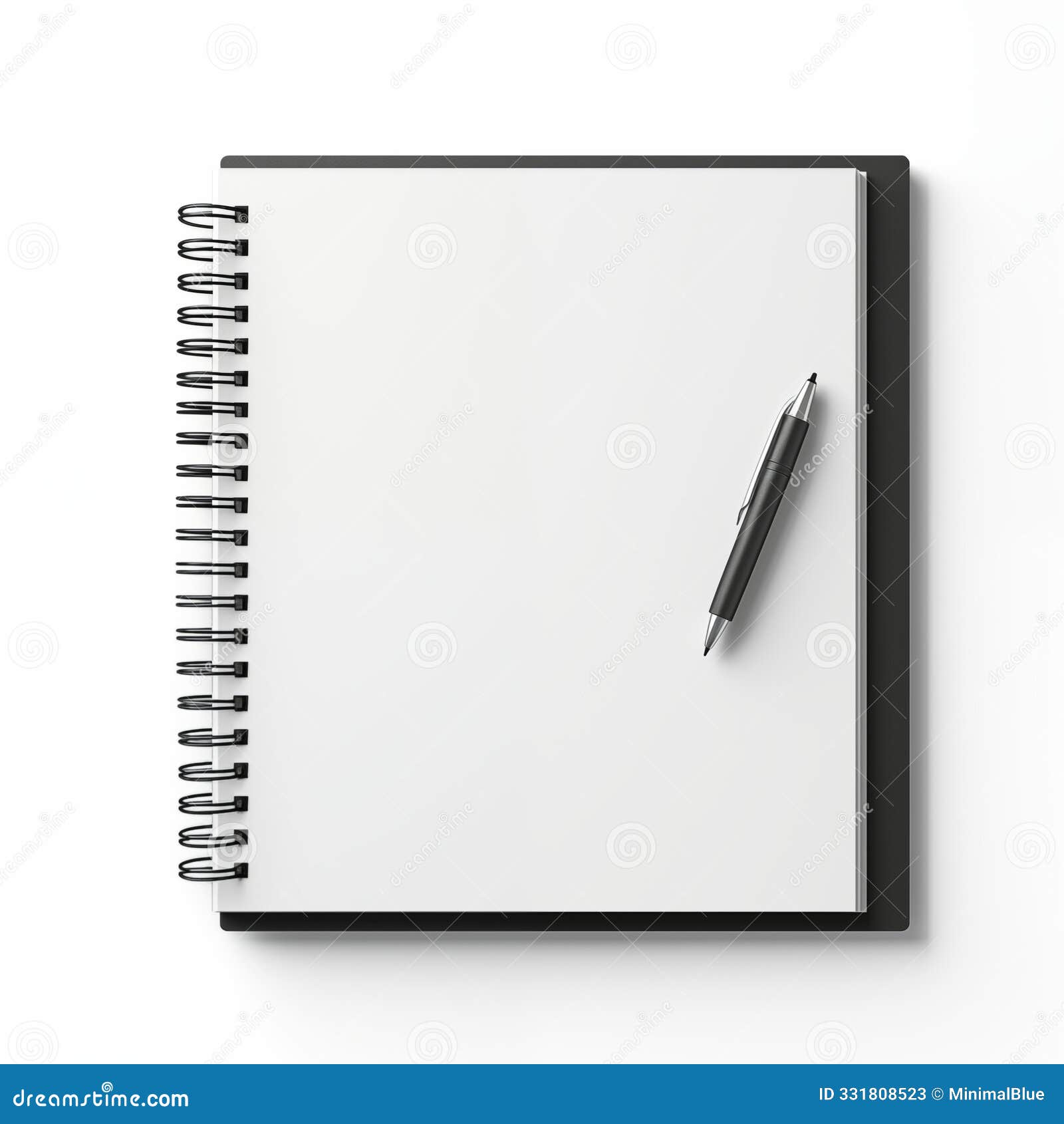 Open Spiral White Graph Paper Notebook With Divider Tab Pages ...