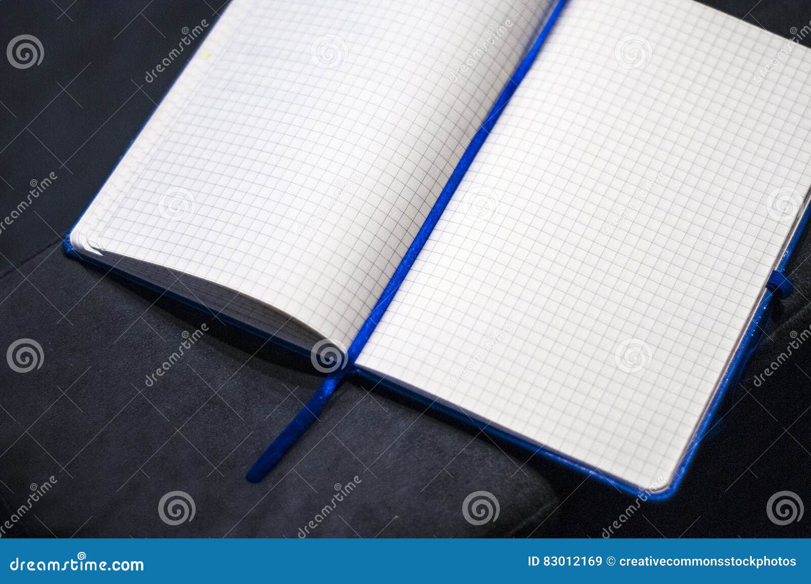 Open Square Ruled Notebook Picture. Image: 83012169