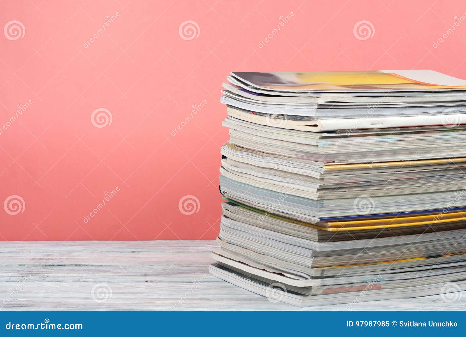Open Stacking Book, Magazine Hardback Colorful Books on Wooden T Stock ... Open Stacking Book, Magazine Hardback Colorful Books on Wooden T Stock ...