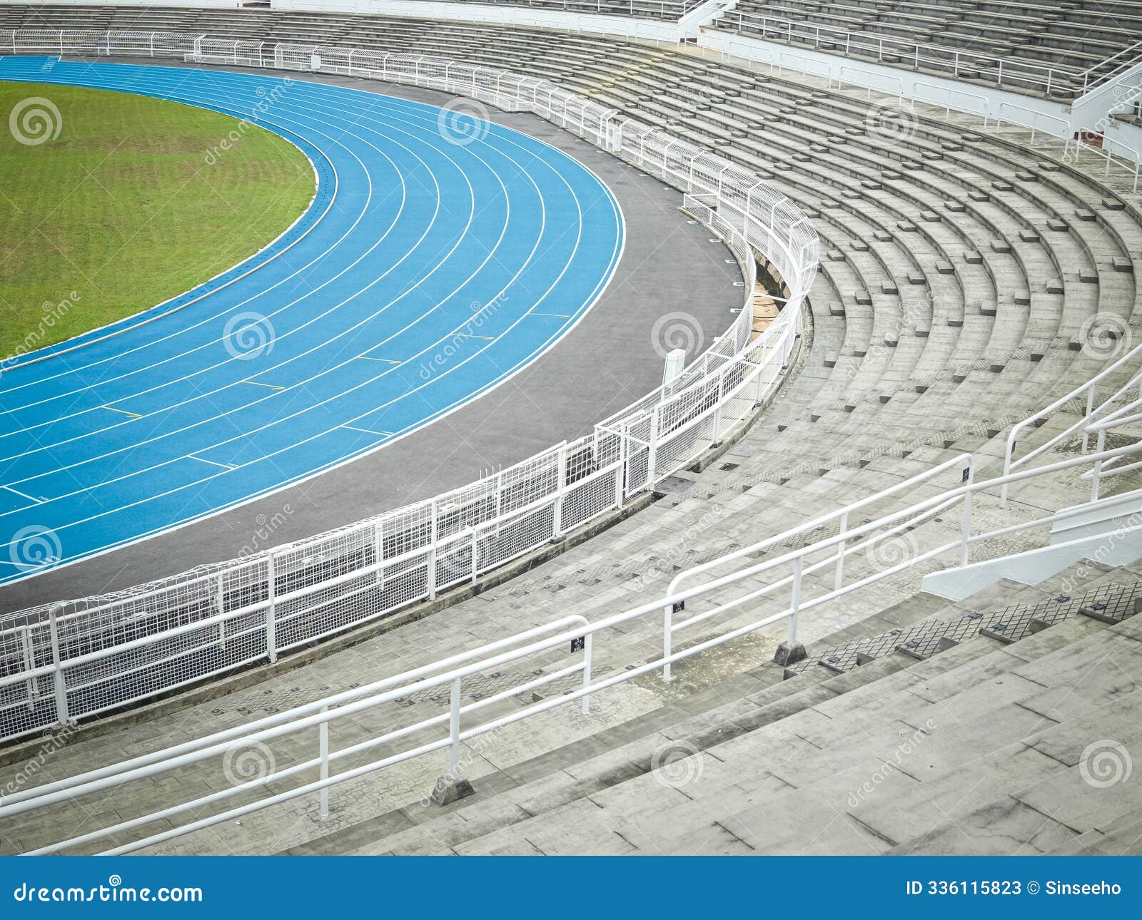 Open Stadium with Running Track Stock Image - Image of seats, field ...
