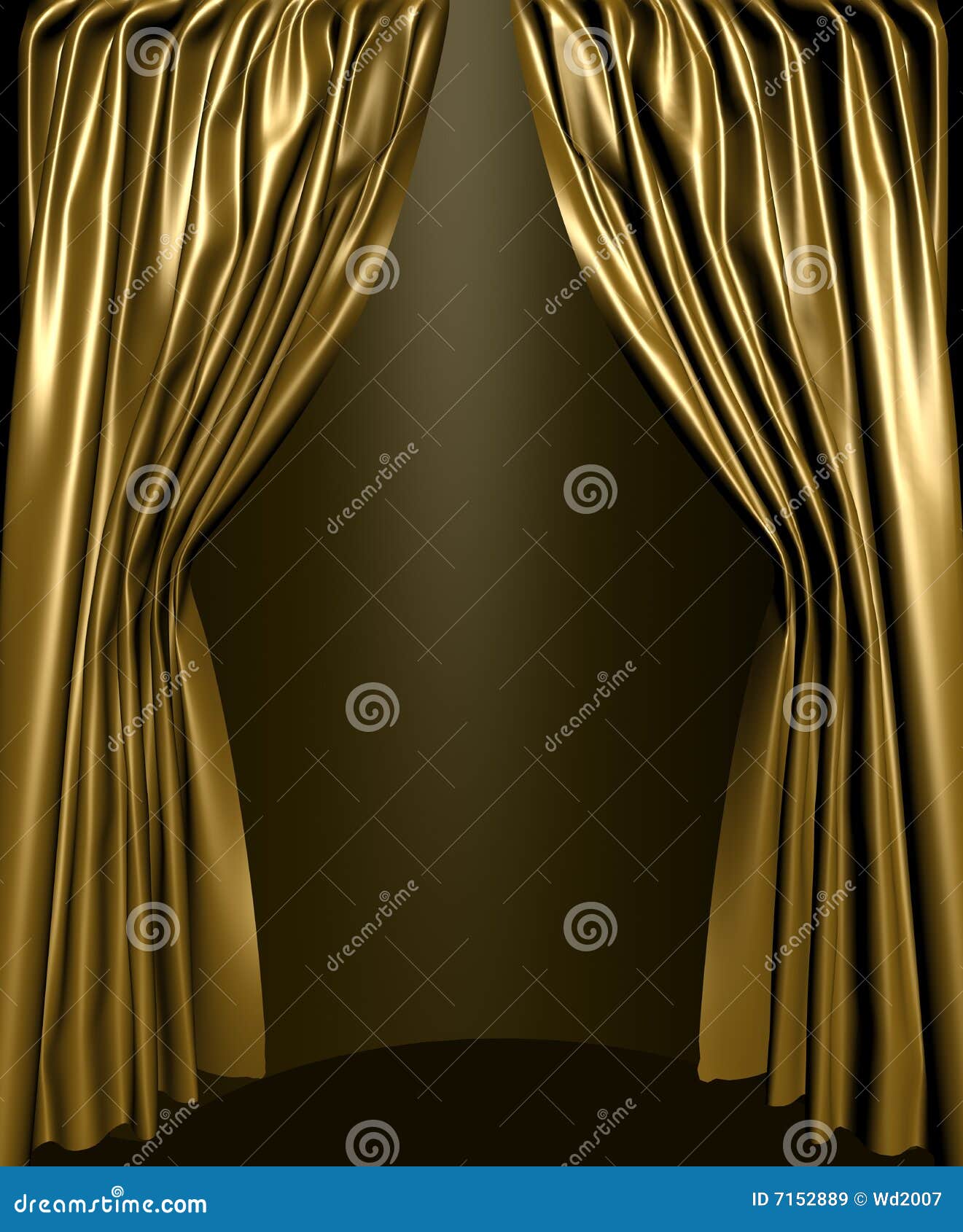 Open stage curtain stock illustration. Illustration of satin - 7152889