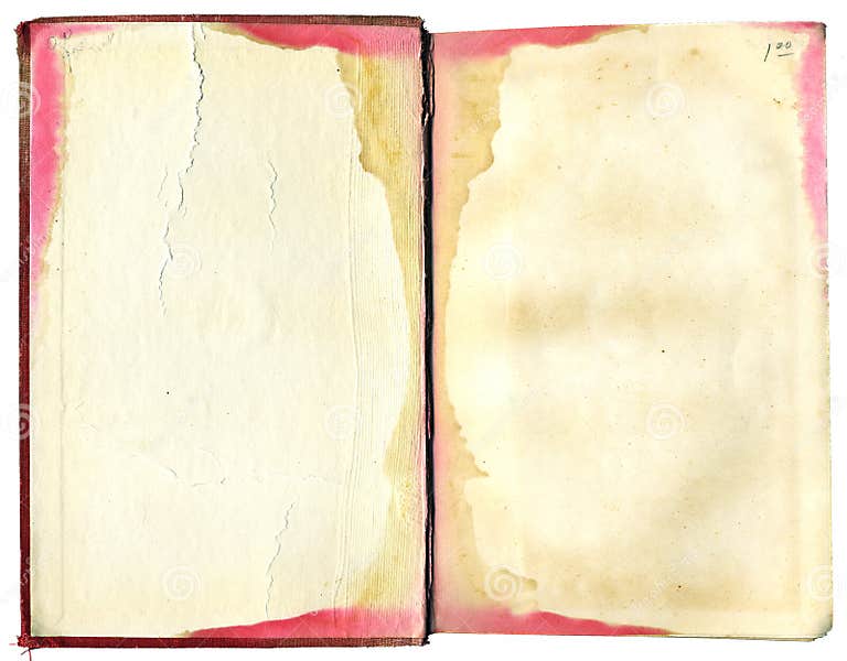 Open, stained book stock image. Image of paper, book, marked - 2693159