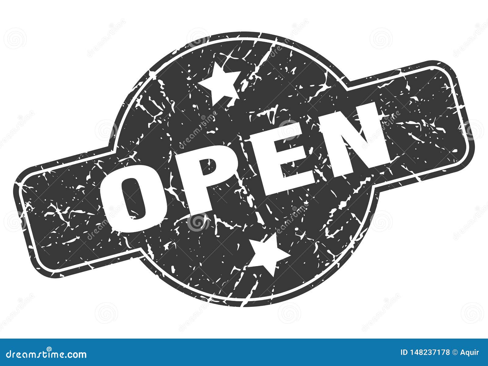 Open stamp stock vector. Illustration of background - 148237178