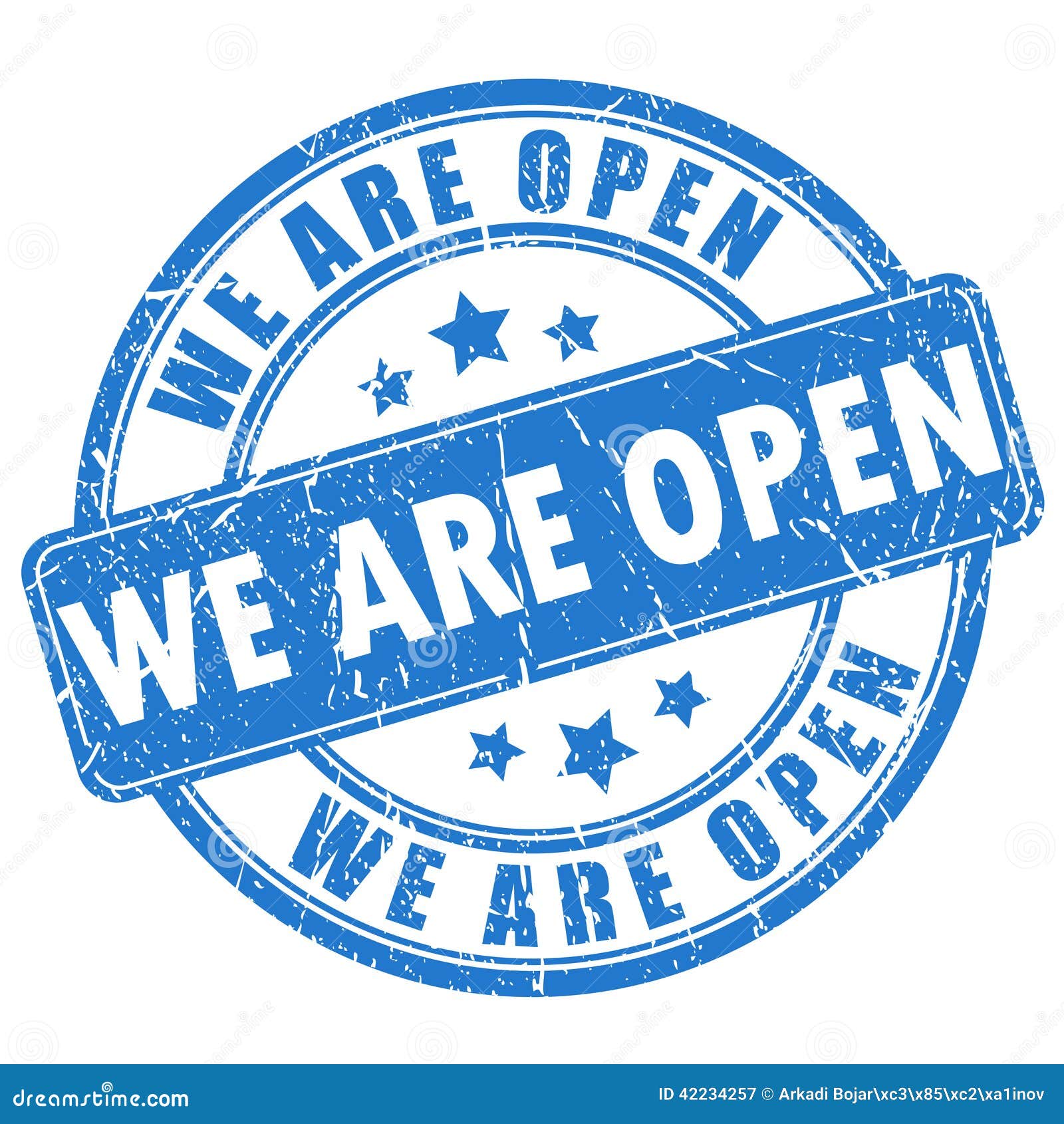 Open Now Stamp Vector Illustration | CartoonDealer.com #42923064