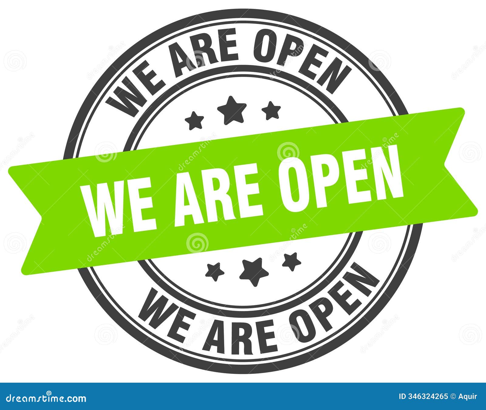 We are Open Stamp. we are Open Label on Transparent Background. Round ...
