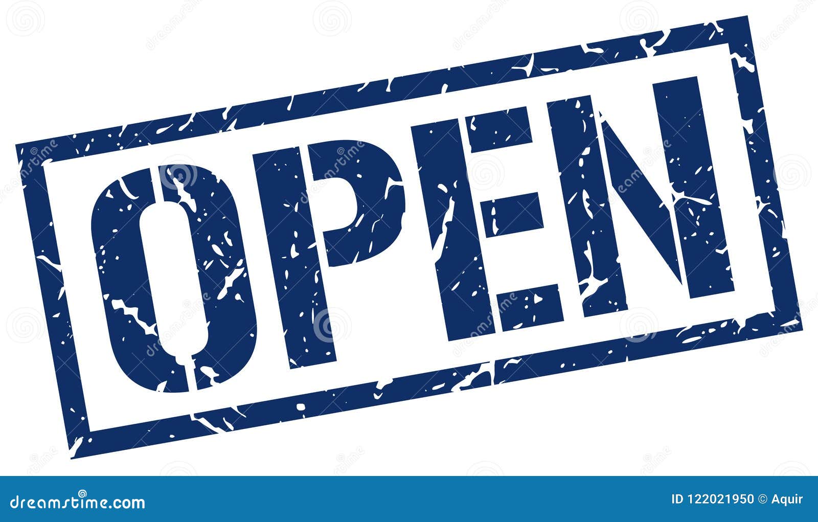 Open stamp stock vector. Illustration of open, background - 122021950