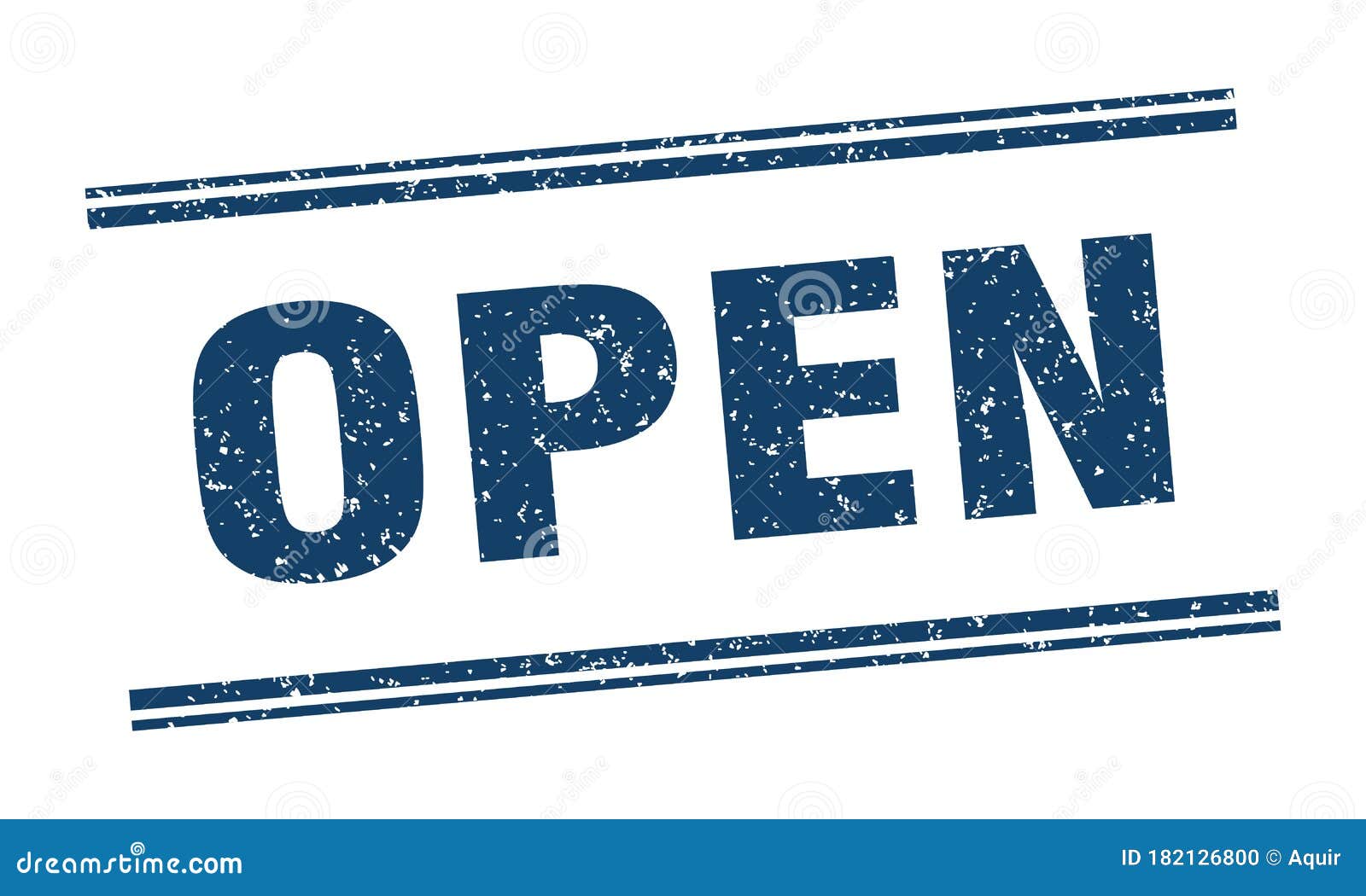 Open Stamp. Open Square Grunge Sign Stock Vector - Illustration of ...