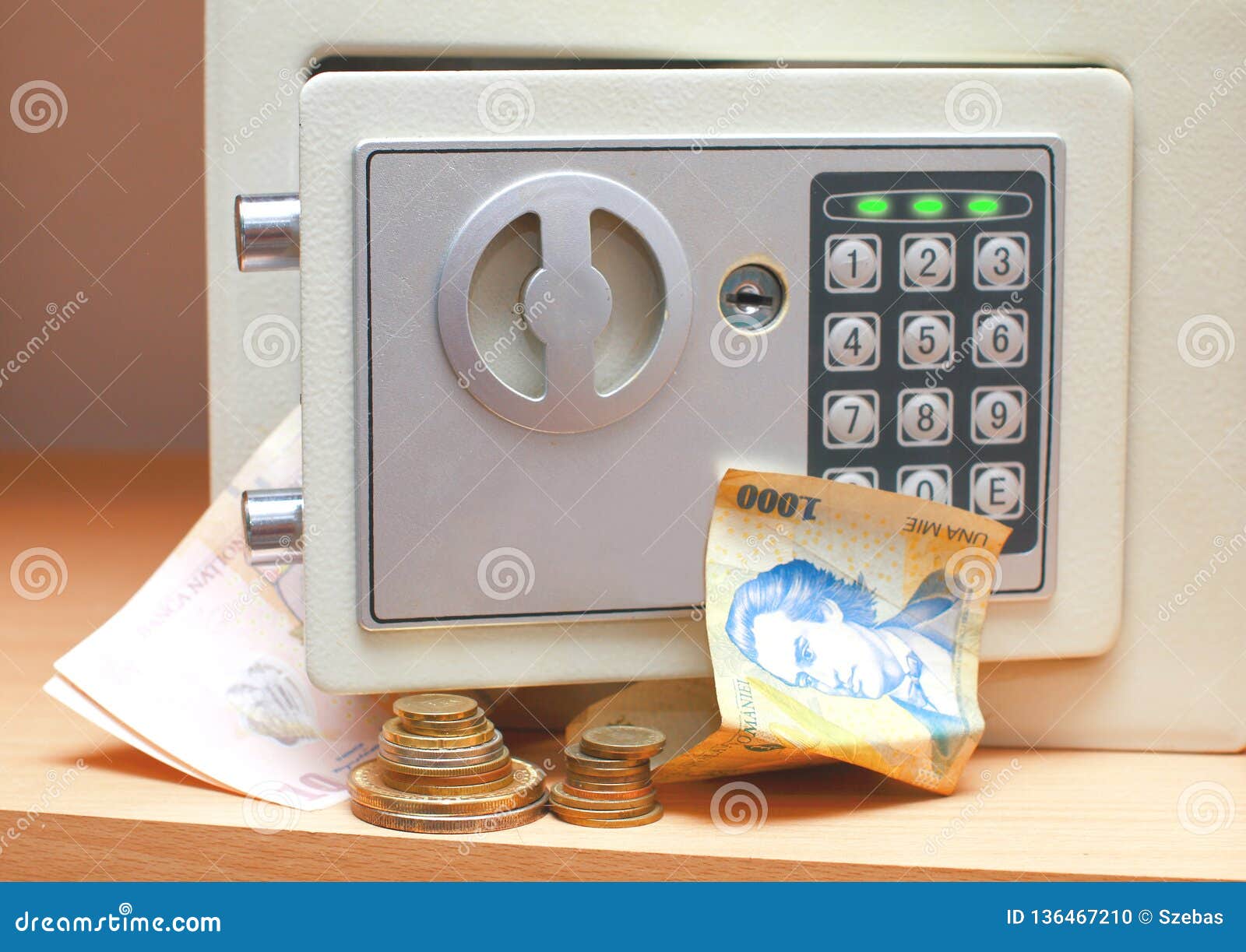 Safe money storage stock photo. Image of panel, code - 136467210