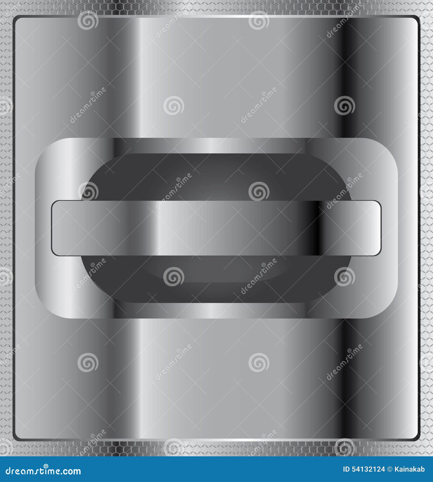 Open Steel with a Shiny Steel Honeycomb Background Pattern. Stock ...