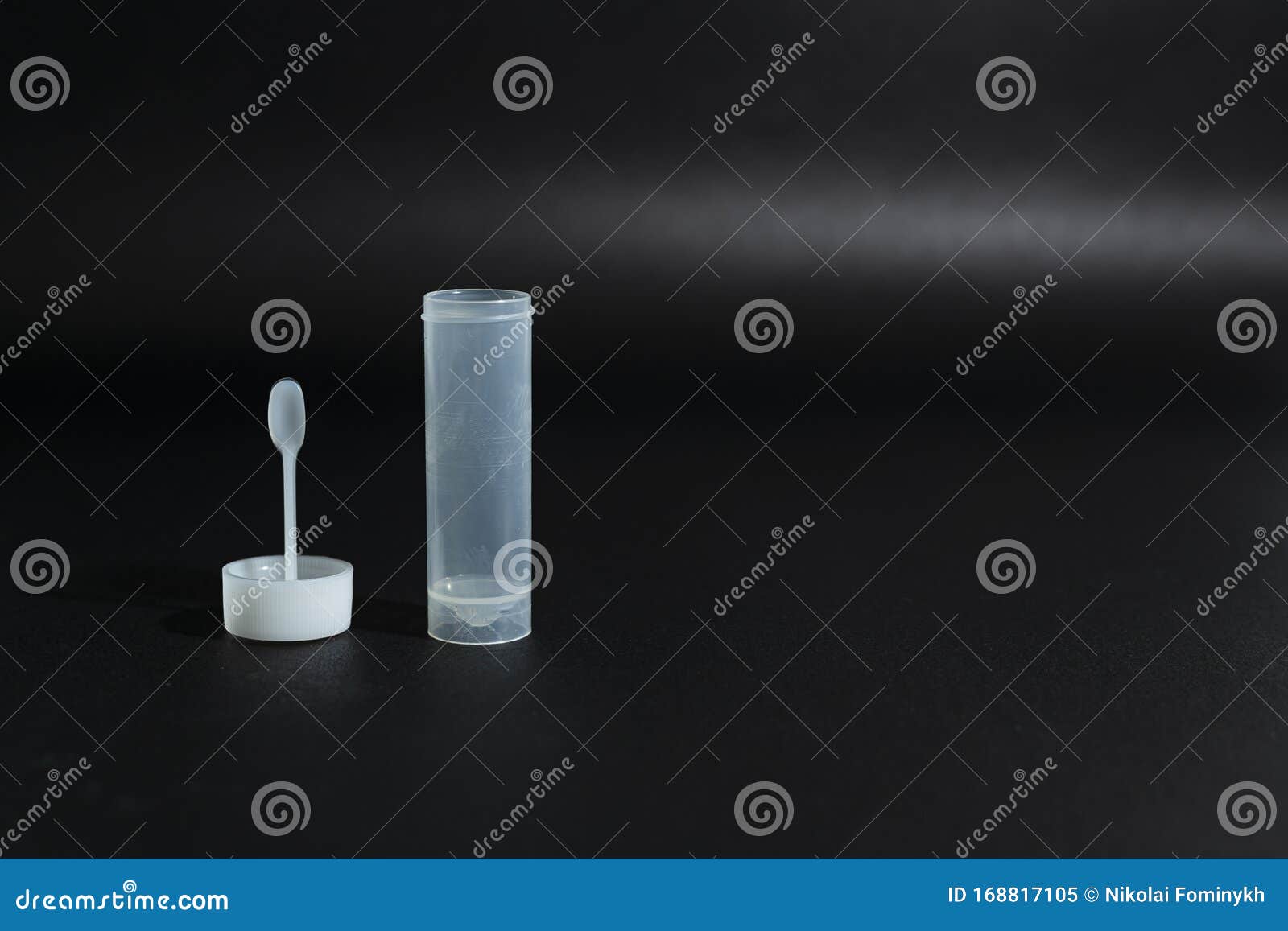 Open Sterile White Plastic Container or Jar for Stool Analysis or ...