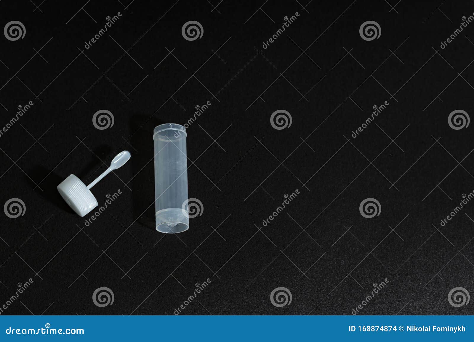 Open Sterile White Plastic Container or Jar for Stool Analysis or ...