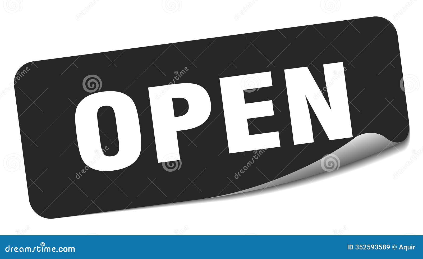 Now Open Sticker. Now Open Sign On Transparent Background Vector ...