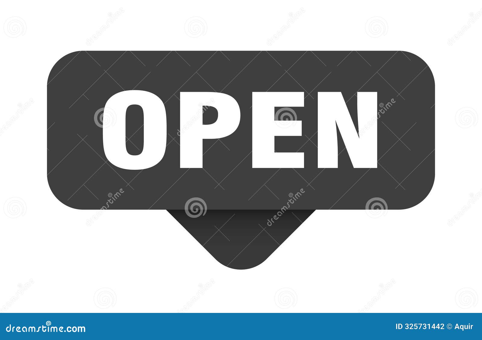 Open Sticker. Open Sign on Transparent Background Stock Vector ...