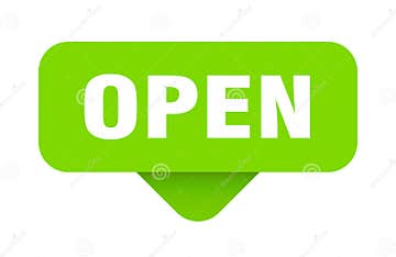 Open Sticker. Open Sign on Transparent Background Stock Vector ...