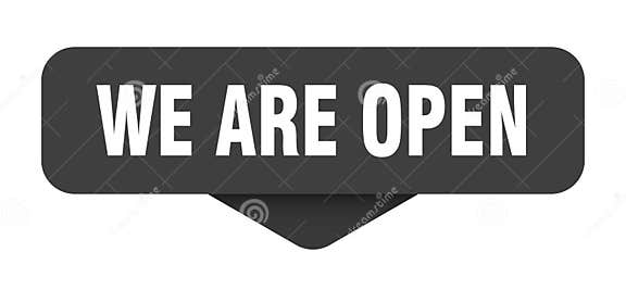 We are Open Sticker. we are Open Sign on Transparent Background Stock ...