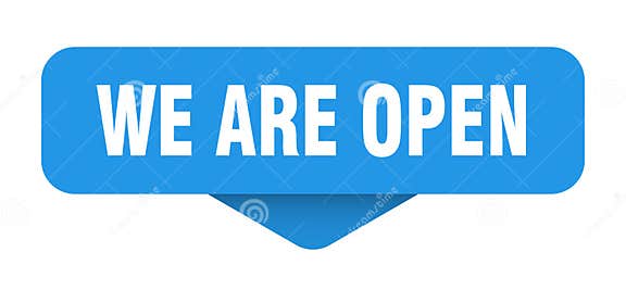 We are Open Sticker. we are Open Sign on Transparent Background Stock ...